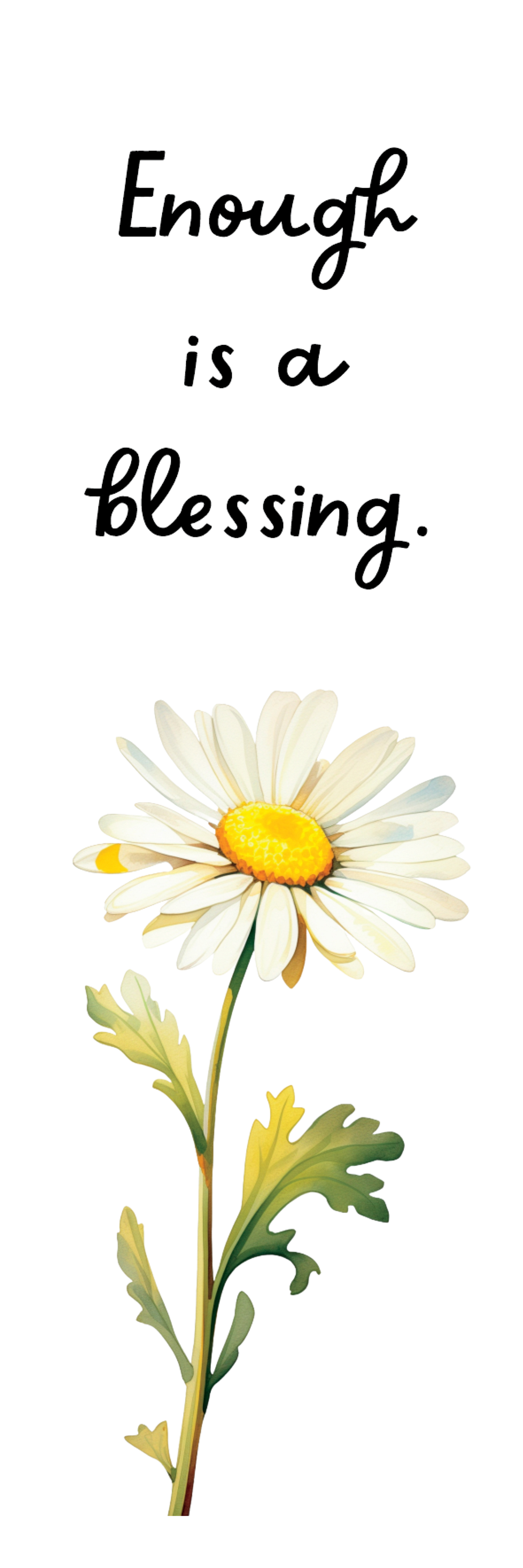 UVDTF Transfer for Bookmark - Enough is a Blessing – Smart Crafts Designs