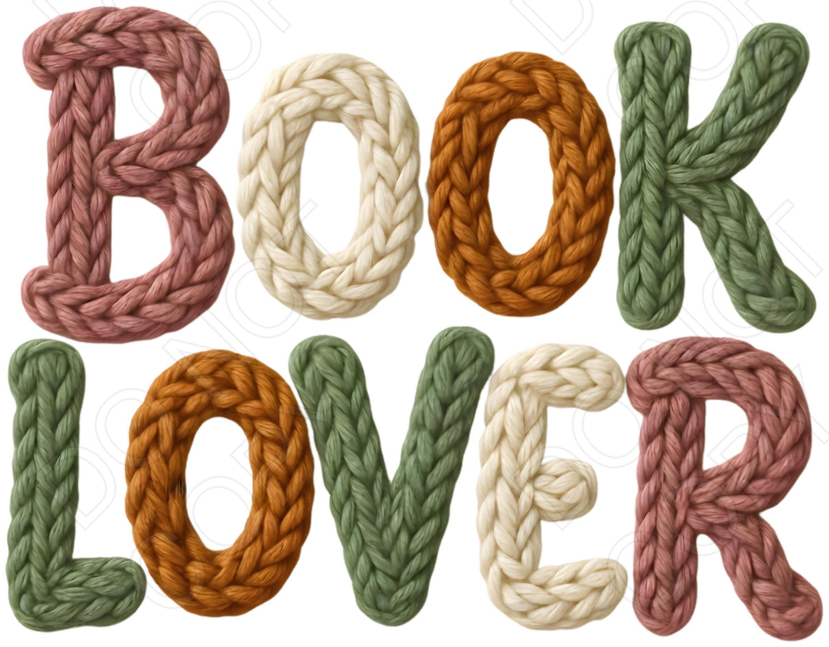 DTF Transfer - Book Lover Embroidered Style – Smart Crafts Designs