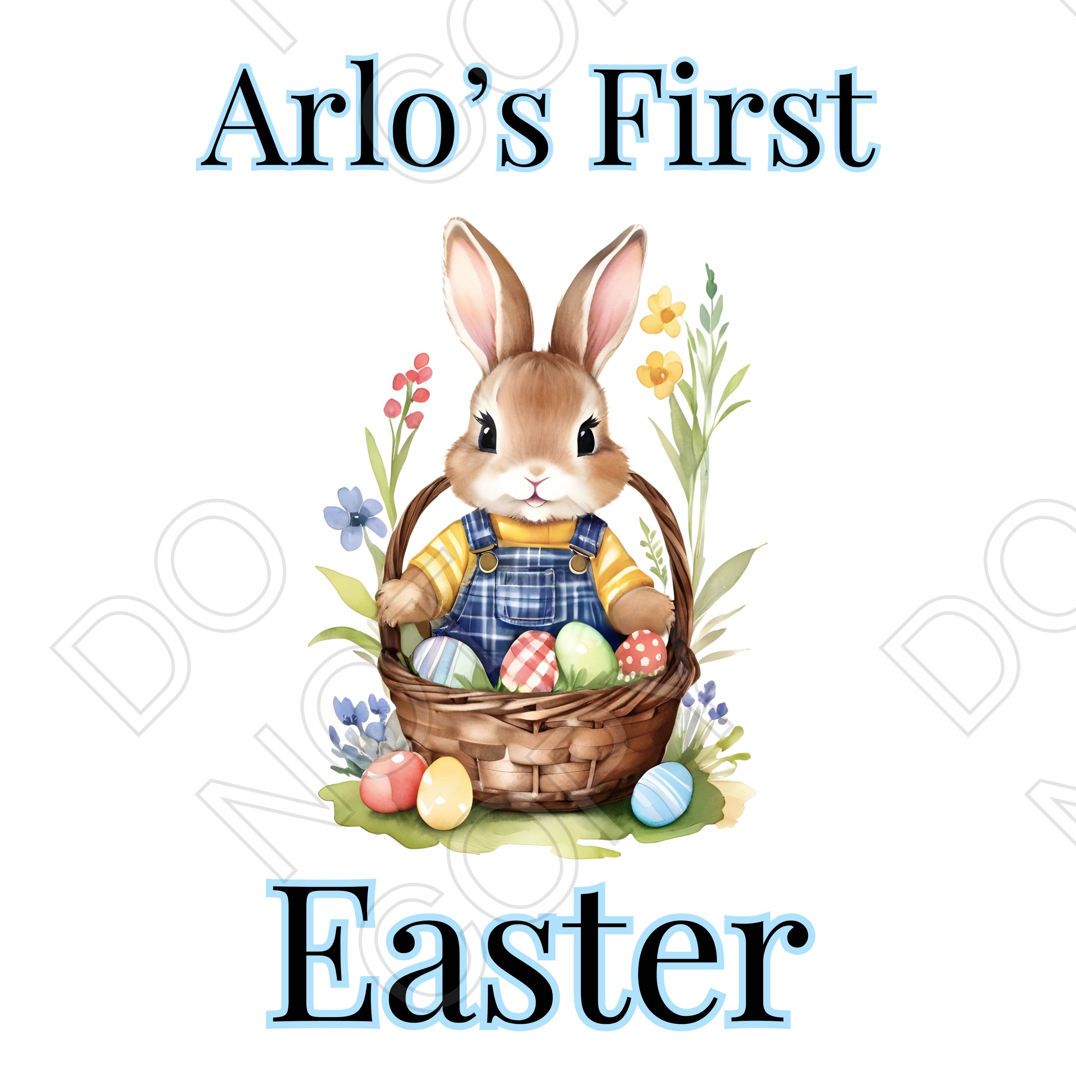 UV-DTF First Easter Rabbit Sign (Bespoke) – Smart Crafts Designs