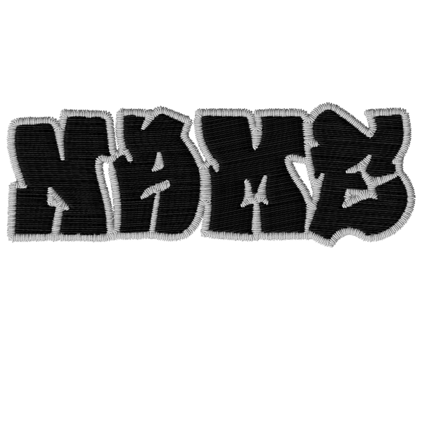 UVTDF Name Embroidered Graffiti style (Bespoke) – Smart Crafts Designs